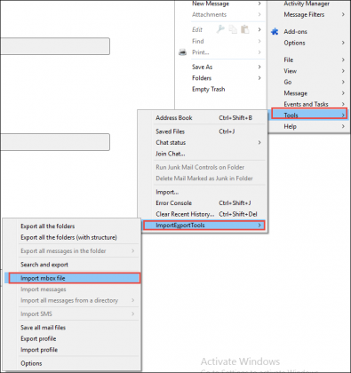 Import SBD to Thunderbird with MBOX & MSF File