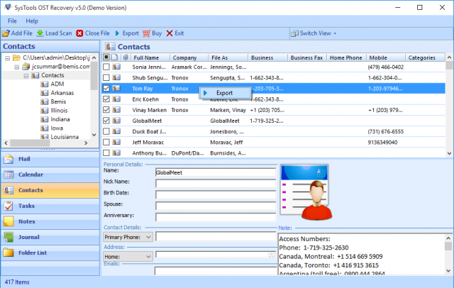Extract Contacts From Ost File Step By Step Guide With Screenshots